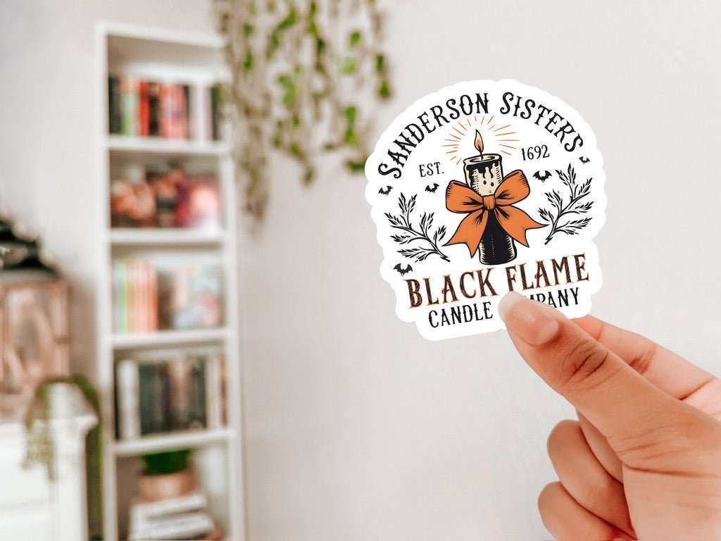 Black Flame Candle Company Sticker - Awfullynerdy.co – Awfullynerdy.co
