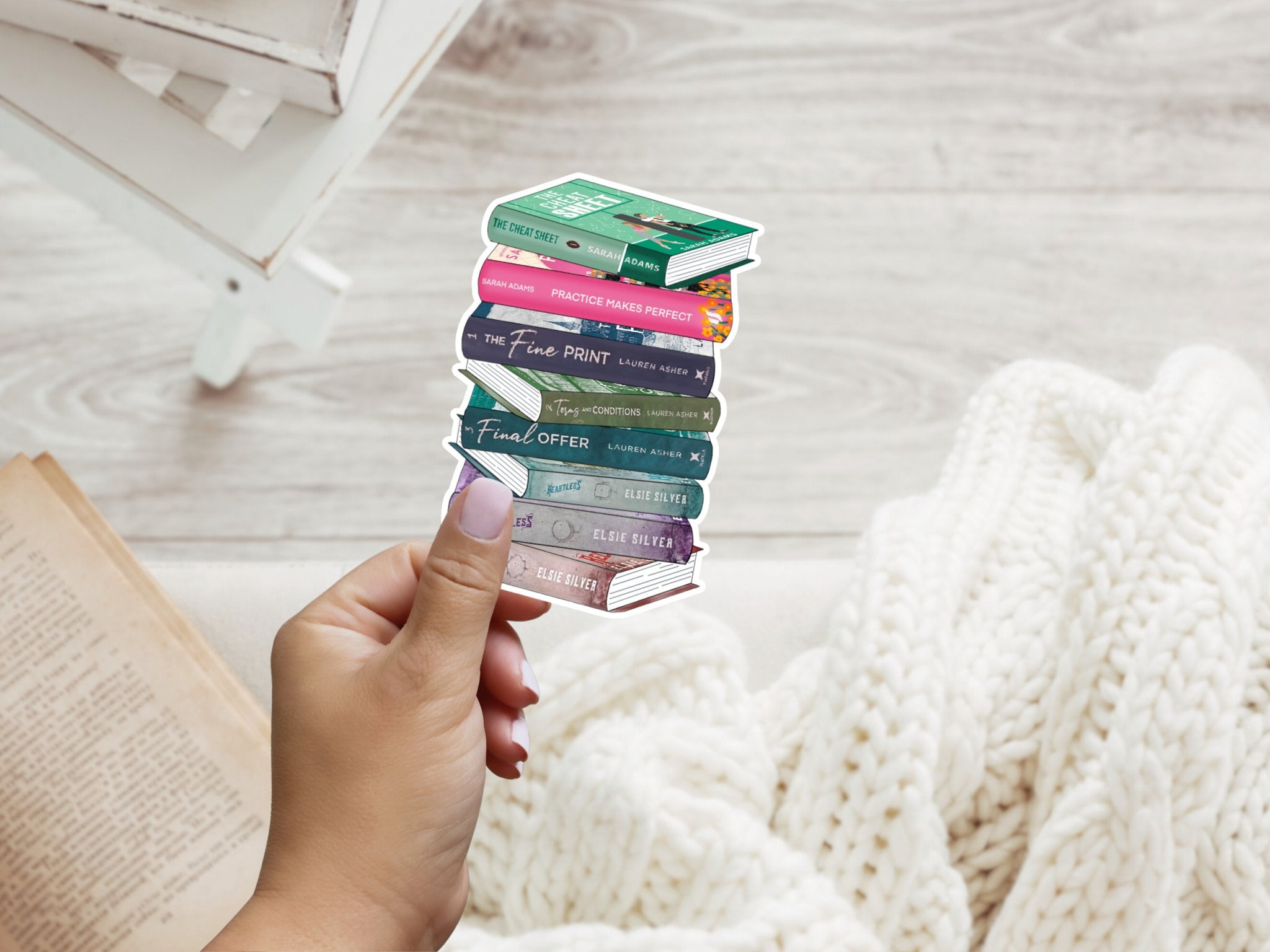 Custom Book Stack Sticker - Awfullynerdy.co – Awfullynerdy.co