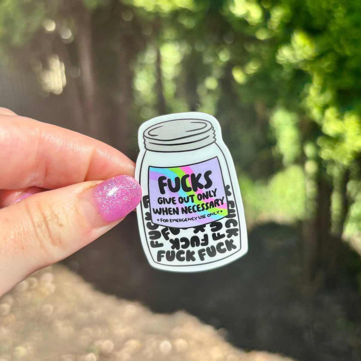 Give Out Only When Necessary Matte Sticker - Awfullynerdy.co ...