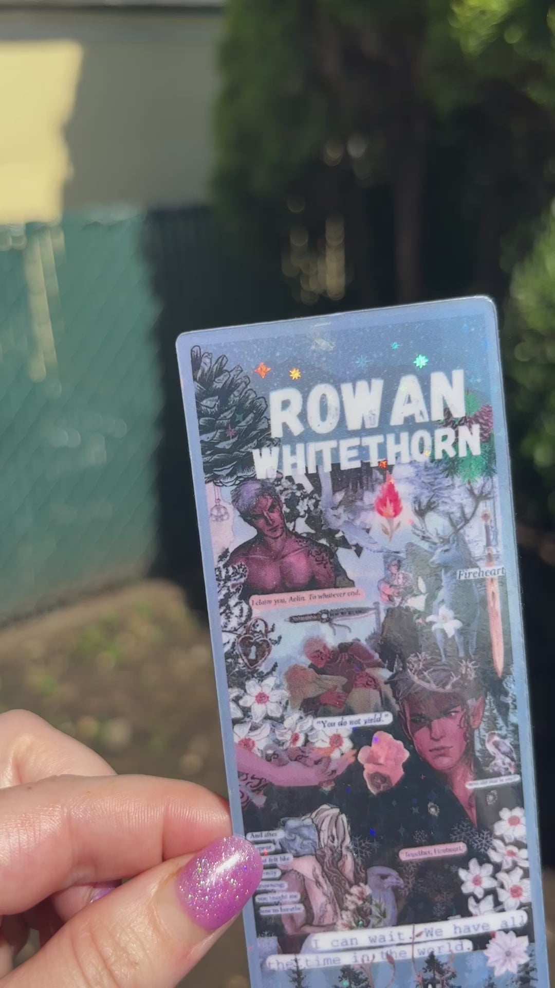 Rowan Whitethorn Collage Cardstock Bookmark - Awfullynerdy.co ...