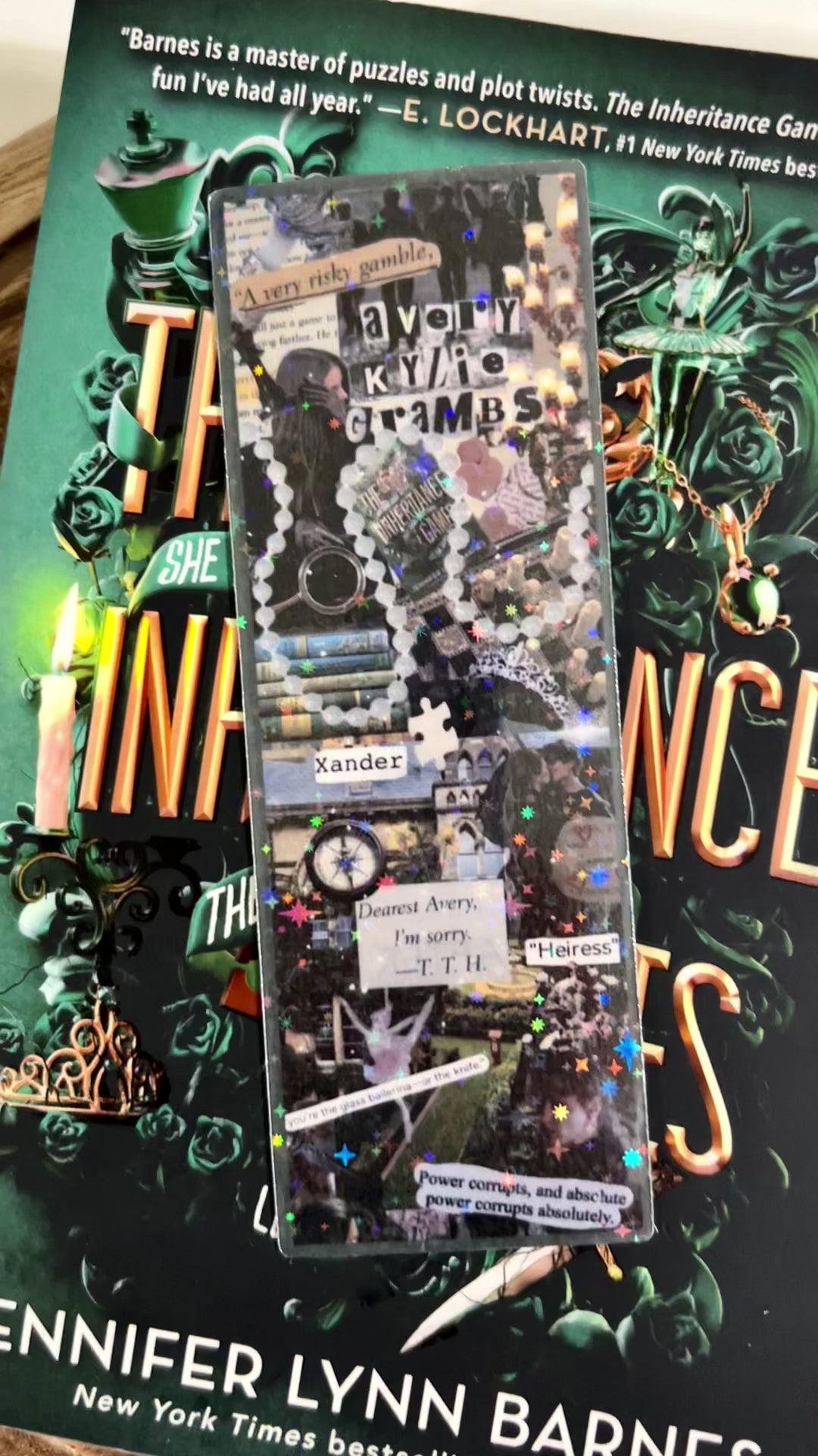 The Inheritance Games Collage Bookmark - Awfullynerdy.co – Awfullynerdy.co