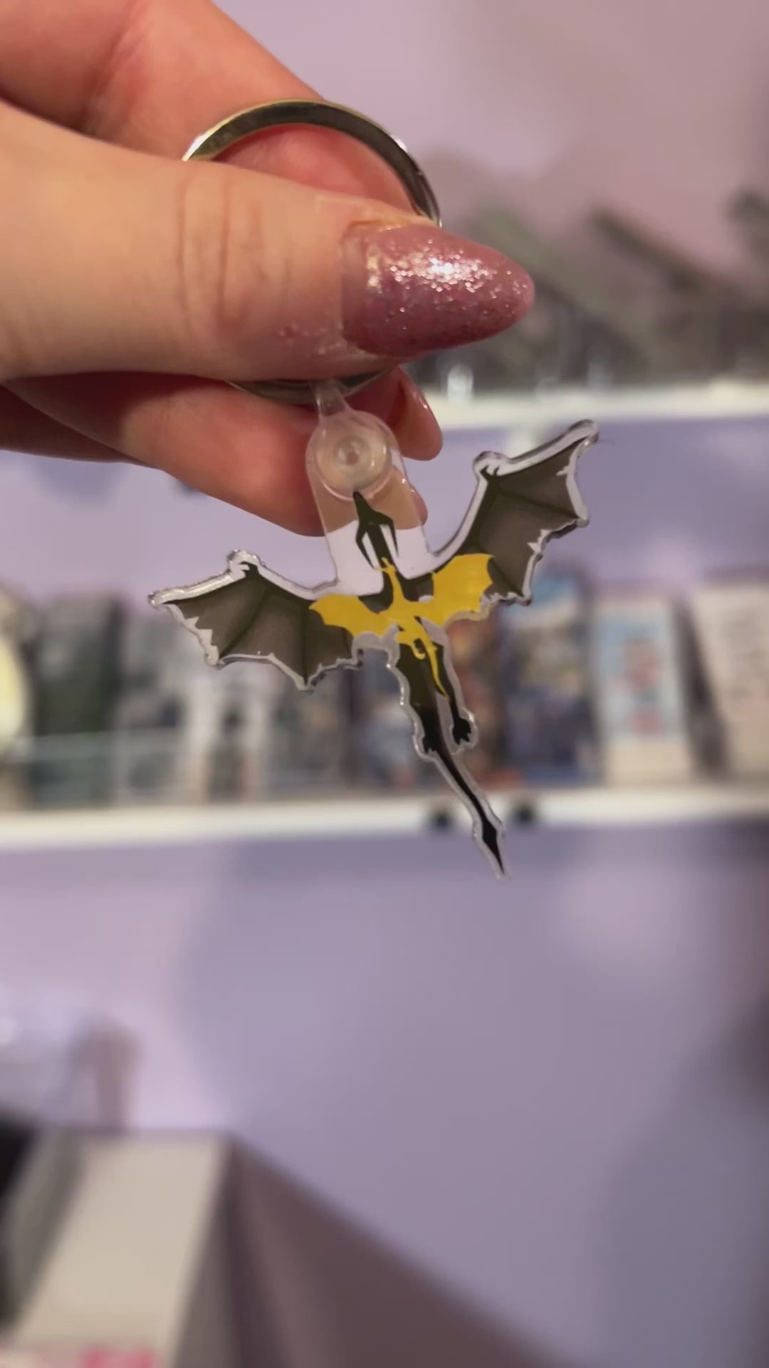 Fourth Wing Tarin and Young Andarna Keychain - Awfullynerdy.co ...