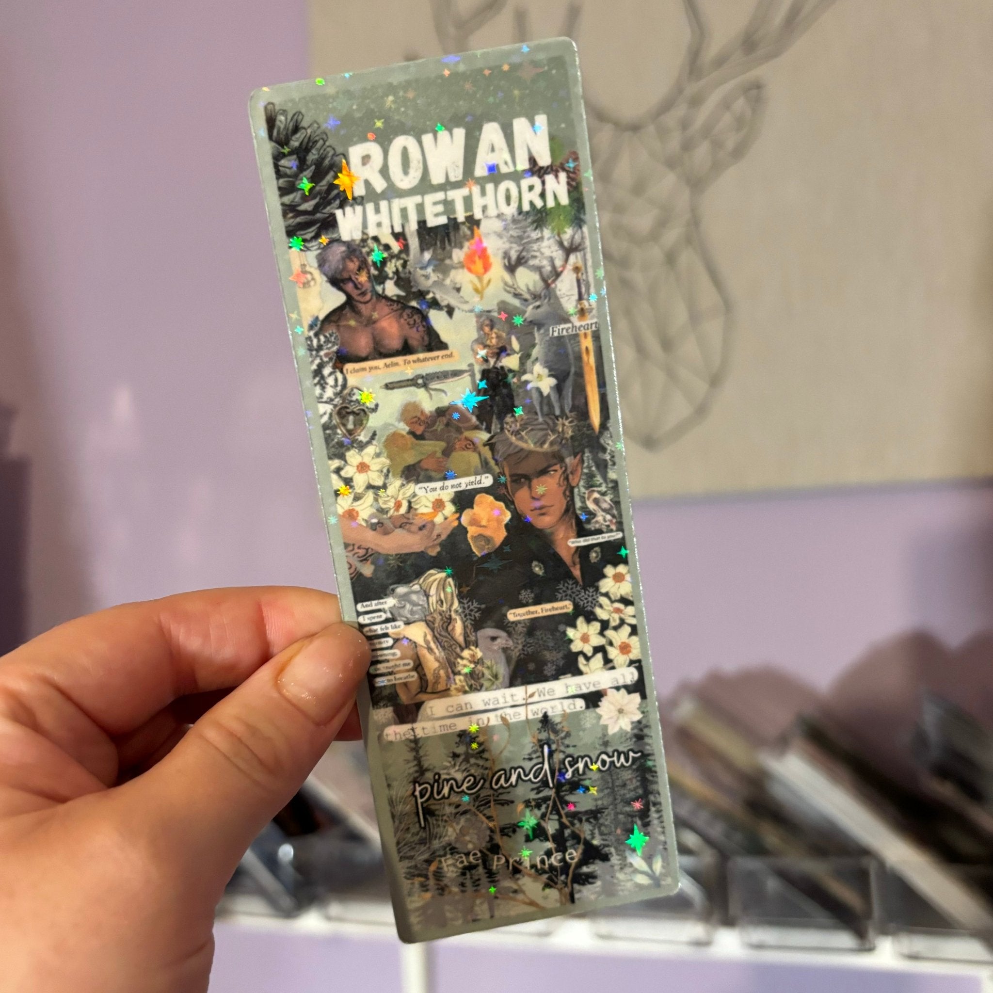 Rowan Whitethorn Collage Cardstock Bookmark - Awfullynerdy.co ...
