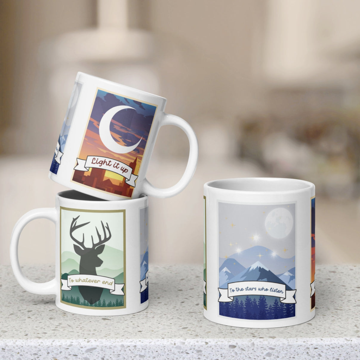 SJM Universe White glossy mug - Awfullynerdy.co – Awfullynerdy.co