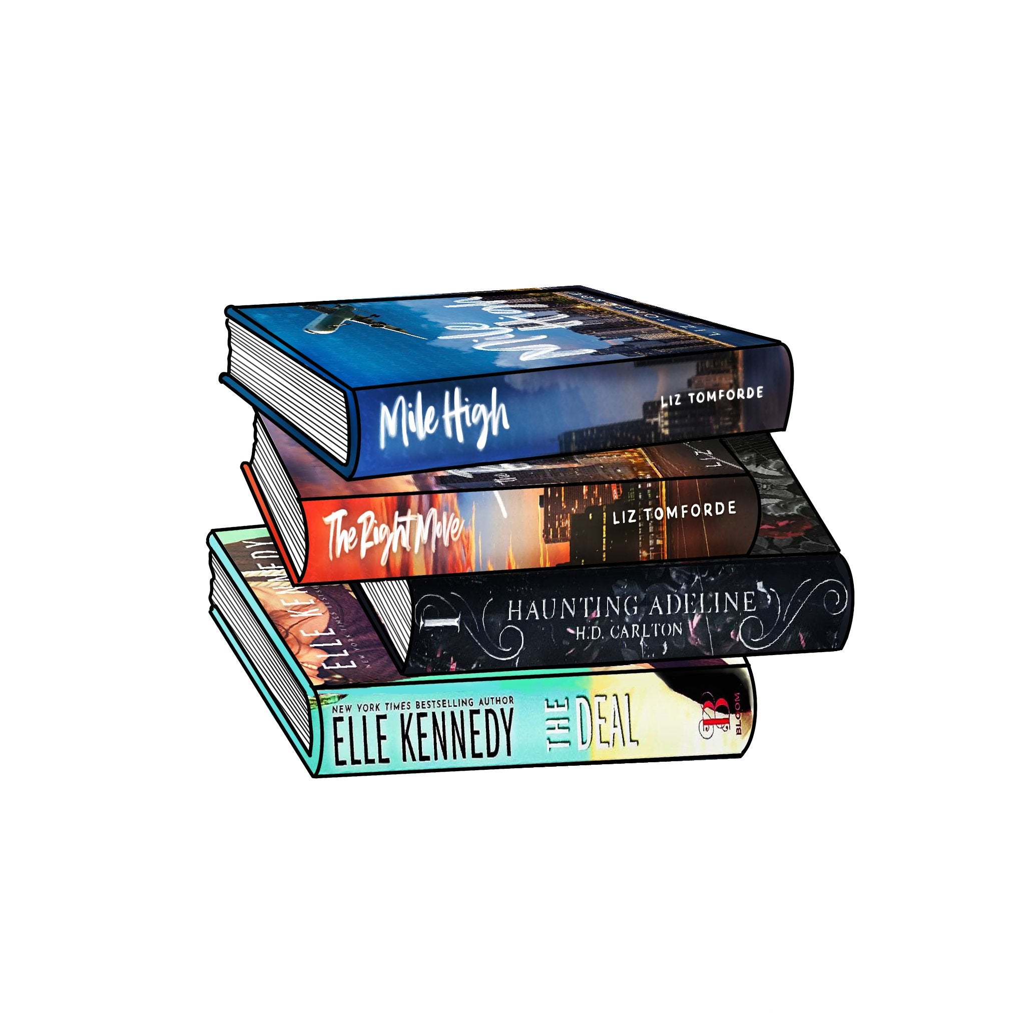Custom Book Stack Sticker - Awfullynerdy.co – Awfullynerdy.co Custom Book Stack Sticker - Awfullynerdy.co – Awfullynerdy.co