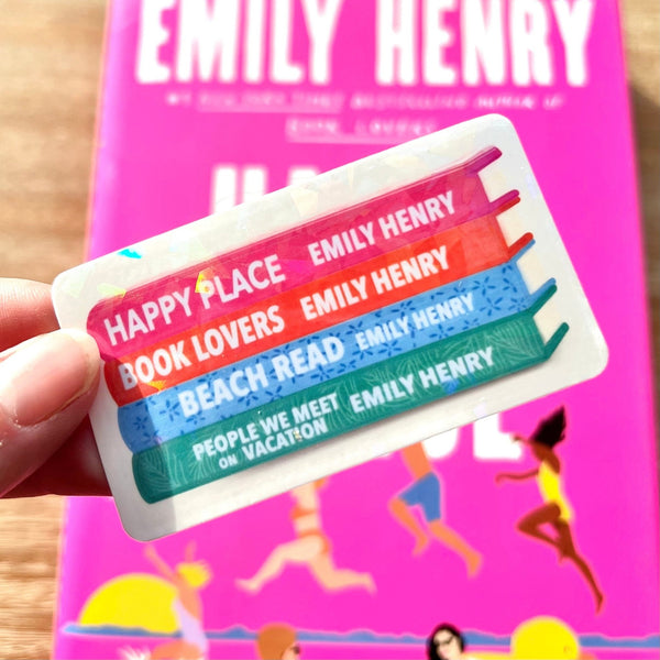 Custom Book Stack Sticker - Awfullynerdy.co – Awfullynerdy.co